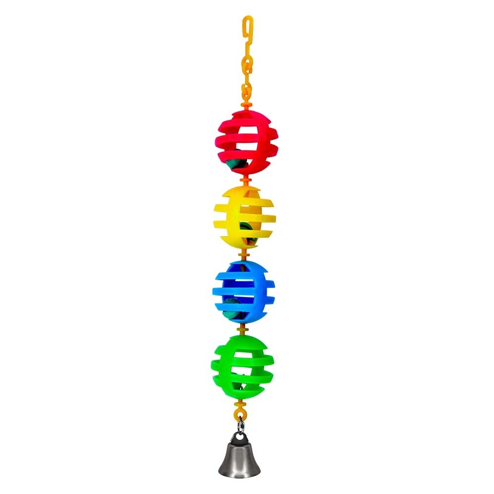 Geo Balls with Bell Bird Toy - Planet Pet
