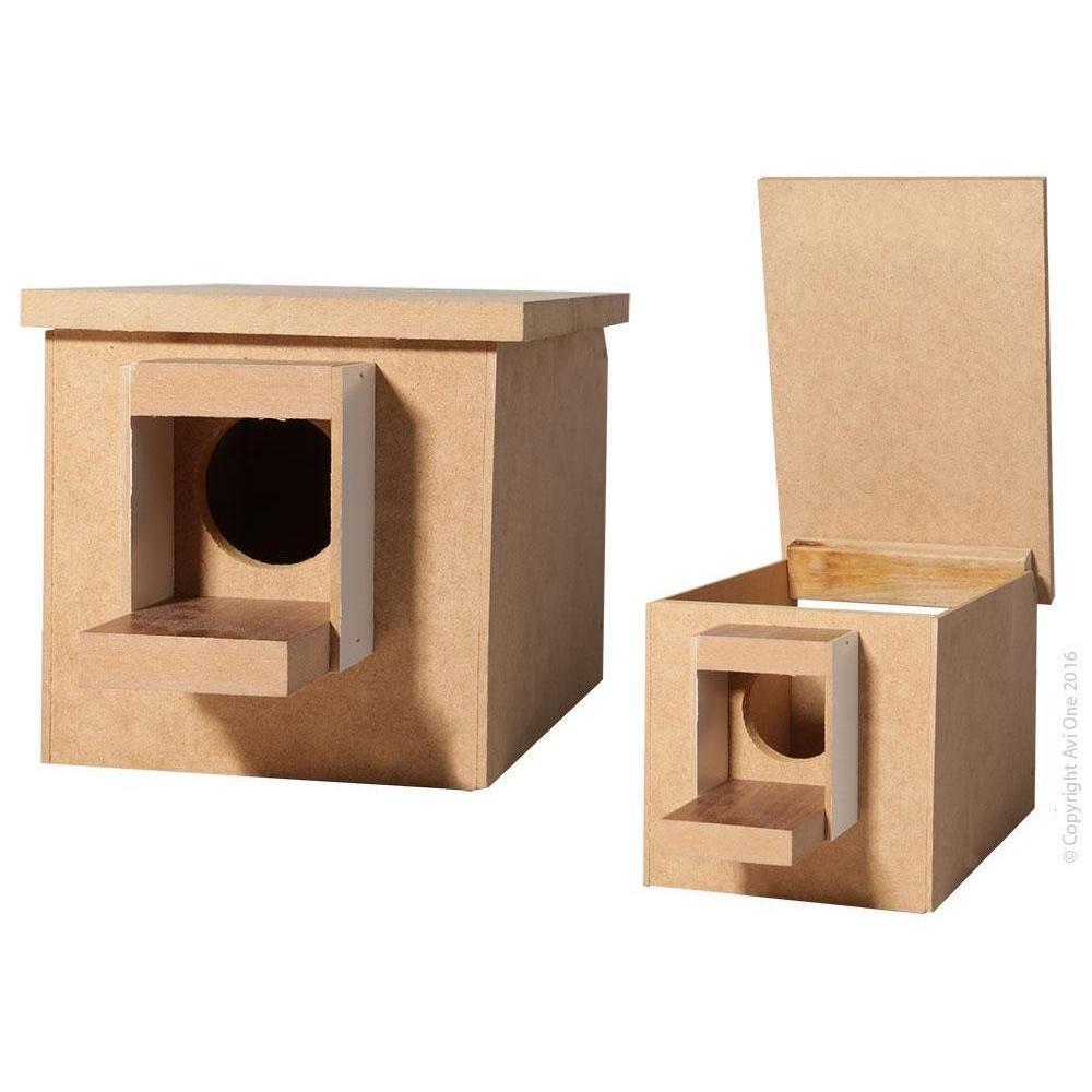 Avi One Wooden Budgie Nest Box - Planet Pet