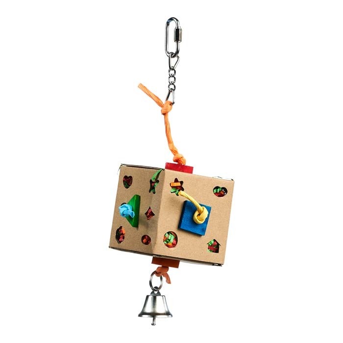 Activity Box With Bell Bird Toy Medium - Planet Pet