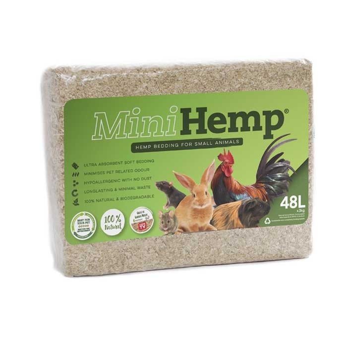 Mini Hemp Reptile Bedding 48 Litre - Planet Pet