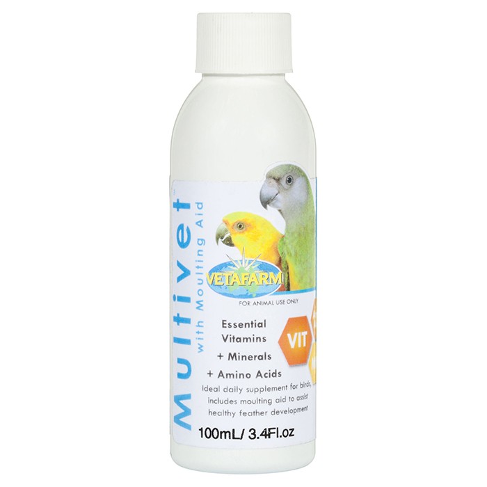 Multivet With Moulting Aid 100mL - Planet Pet