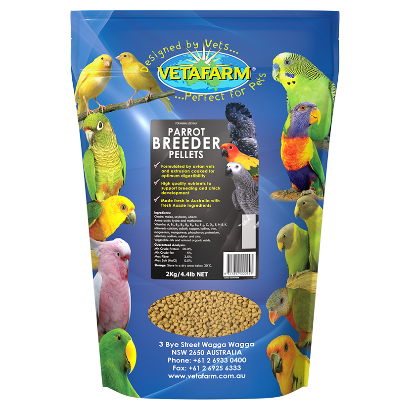 Parrot Breeder Pellets 2kg - Planet Pet