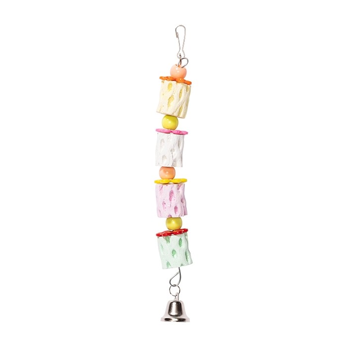 You & Me Mineral With Bell Bird Toy Multi Colour Large - Planet Pet